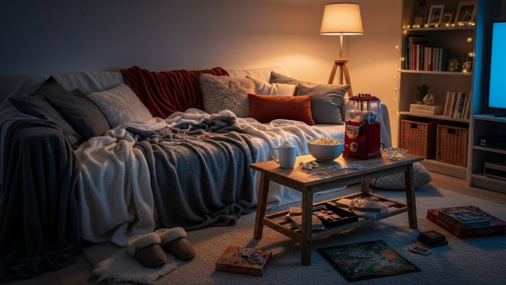 21 Cozy Winter Movie Night Setup Ideas to Warm Hearts ...