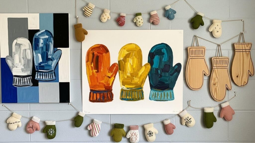 22 Creative DIY Mitten Wall Art to Add Warmth to Dorms ...