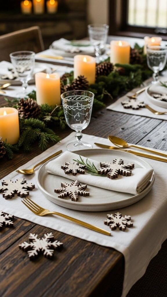 23 Brilliant Woodland Winter Table Setting Tips to Upgrade Dinner ...