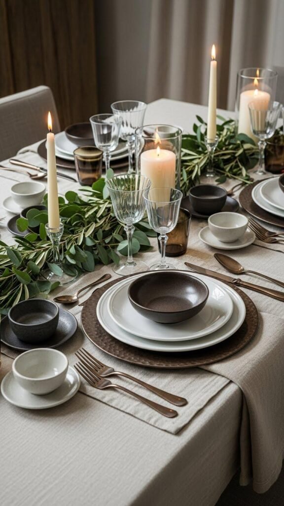 23 Brilliant Woodland Winter Table Setting Tips to Upgrade Dinner ...